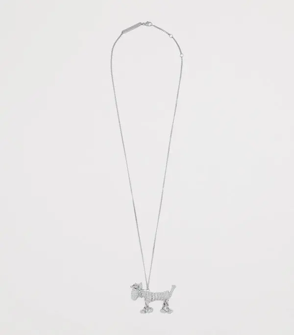 Loewe Sausage Dog Necklace - Silver