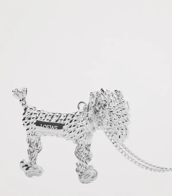 Loewe Sausage Dog Necklace - Silver