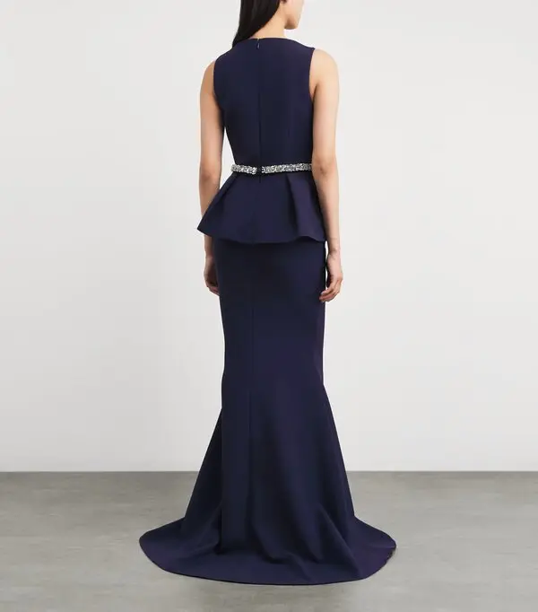 Safiyaa Crystal-embellished Carter Gown