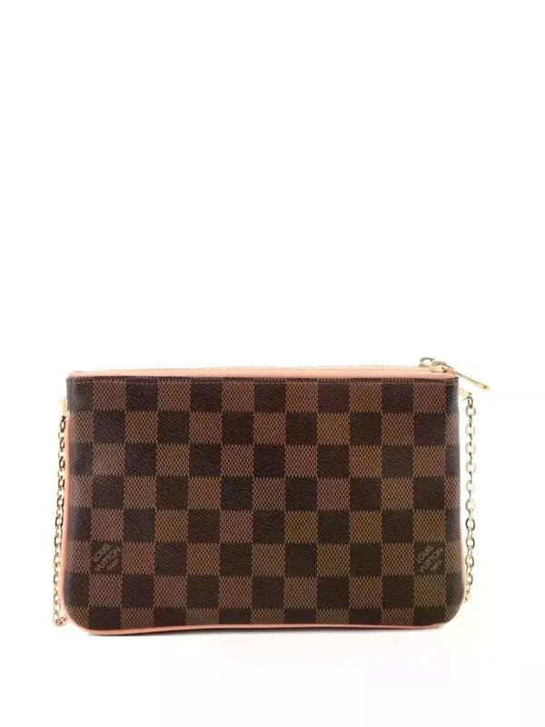 LOUIS VUITTON Damier Double Zip Pochette