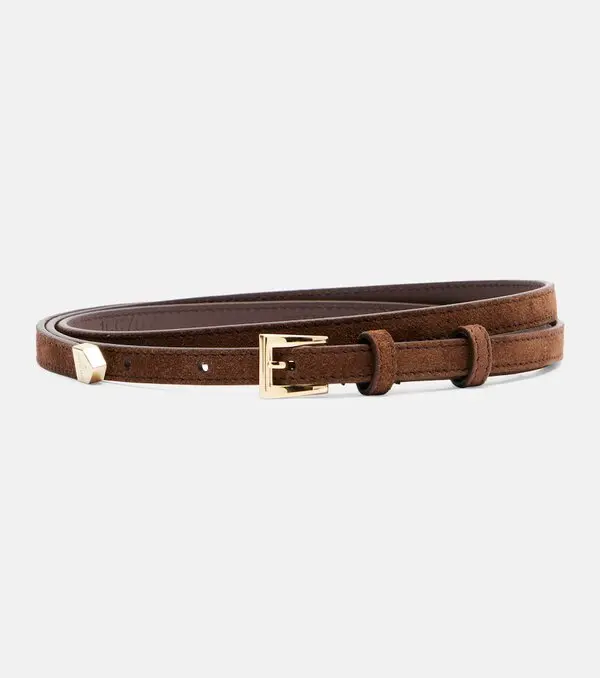 Prada Suede Leather Belt - Brown