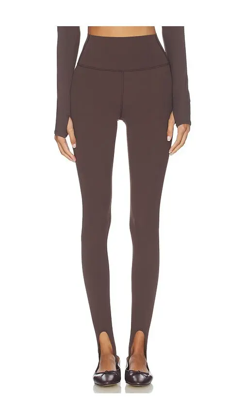Splits59 River High Waist Airweight Stirrup Legging In . Also - Chocolate