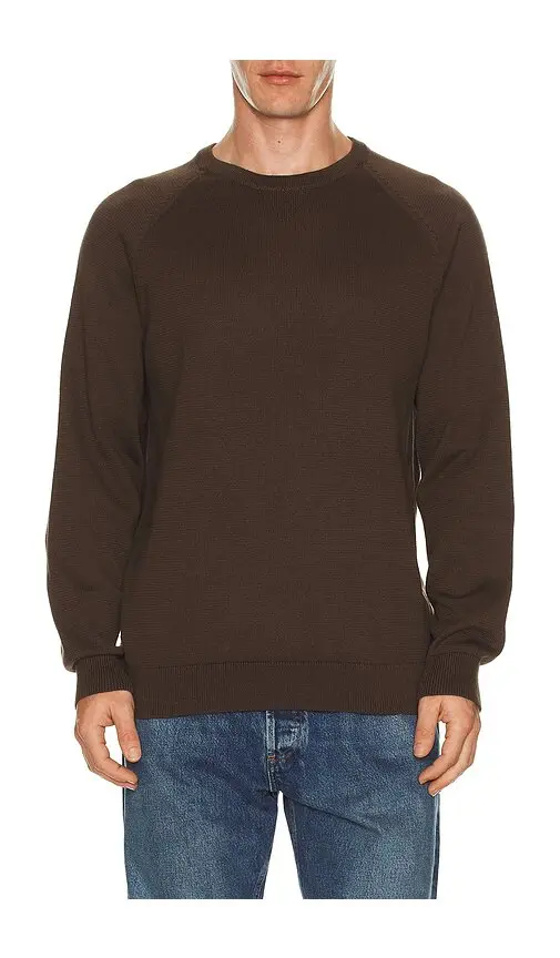 RHONE Dubliner Crewneck Sweater - Brown