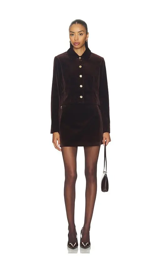 Astr The Label Vox Velvet Jacket