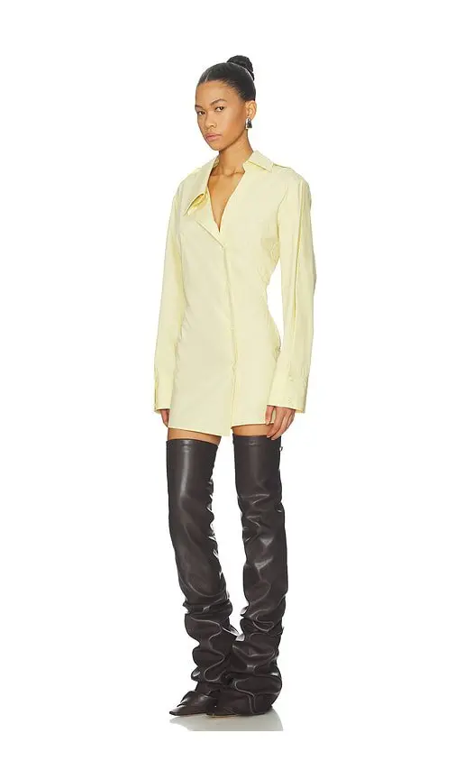 Attico Asymmetrical Shirt Dress
