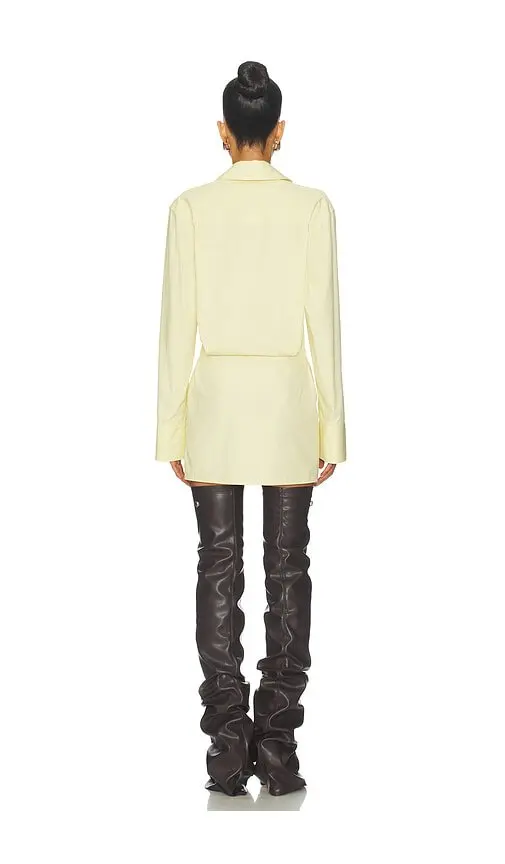 Attico Asymmetrical Shirt Dress