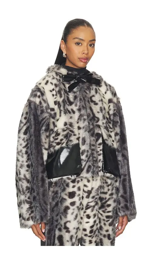 AKNVAS Hesse Faux Fur Leopard Jacket