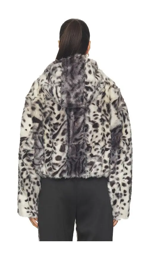 AKNVAS Hesse Faux Fur Leopard Jacket