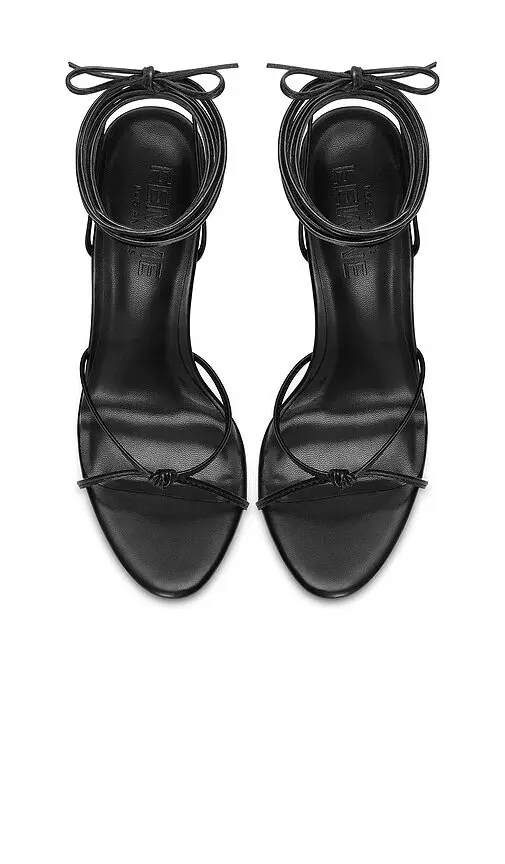 Femme La Athens Lace Up Stiletto Heel - Black