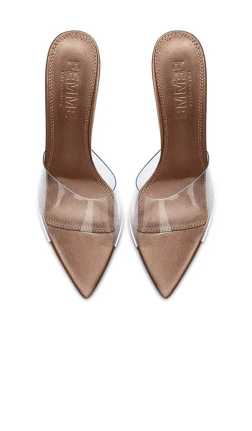 Femme La Gianni Satin Mule