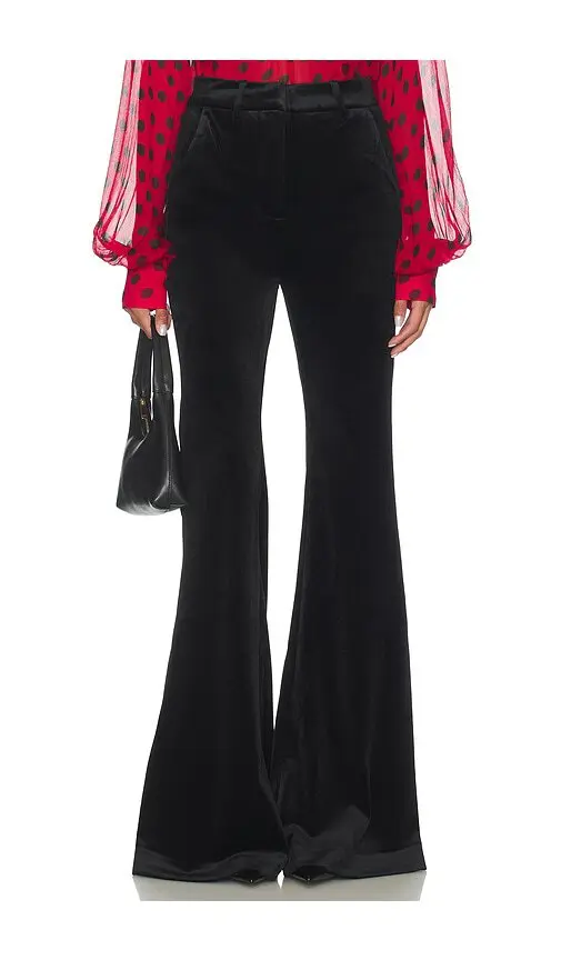 Ronny Kobo Vanessa Velvet Flared Trousers