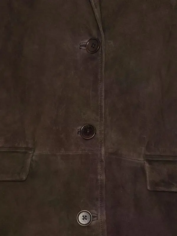 ROTATE BY BIRGER CHRISTENSEN Suede Single-breasted Blazer