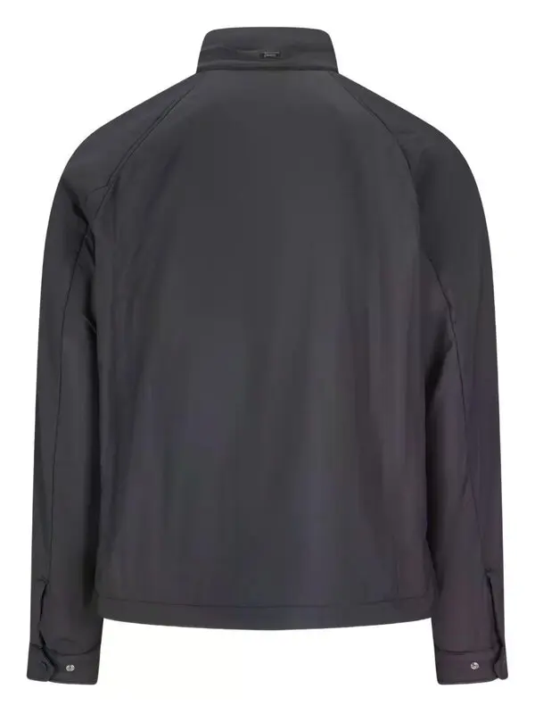 Herno Zip-up Jacket With High Neck And Buttoned Cuffs