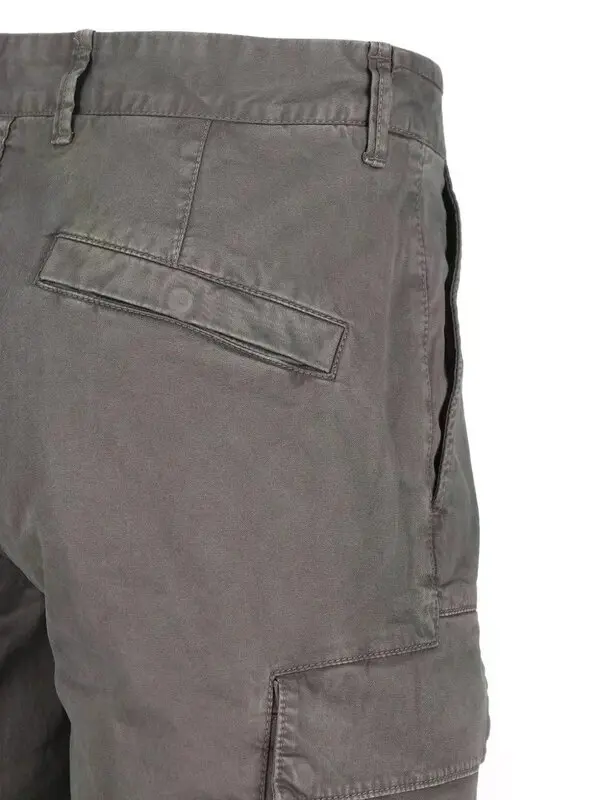 Stone Island Cargo Shorts With Old-effect Treatment