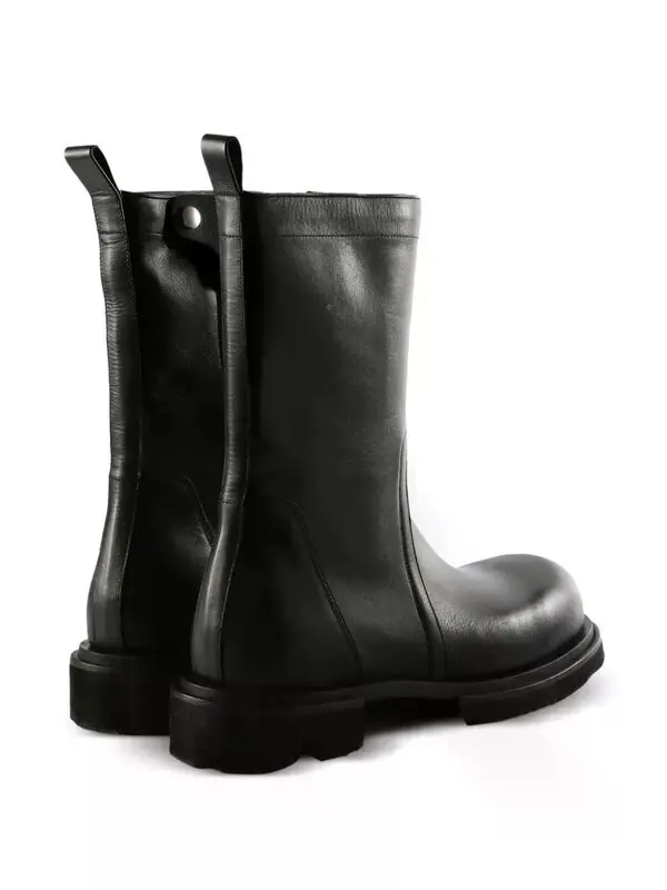 Rick Owens Calf High Leather Boots