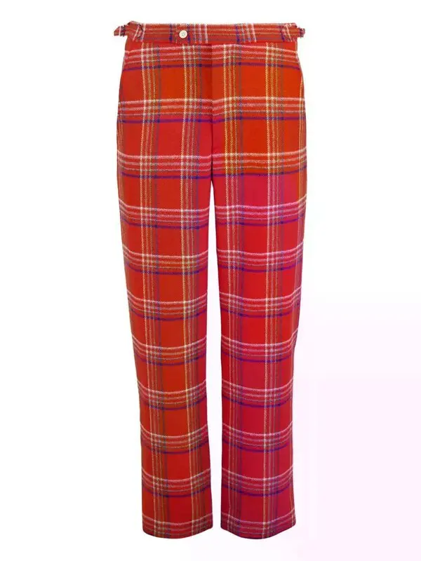 BODE Plaid Pattern Gable Trousers