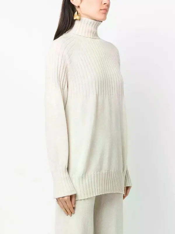 Malo Ribbed High-neck Cashmere Jumper