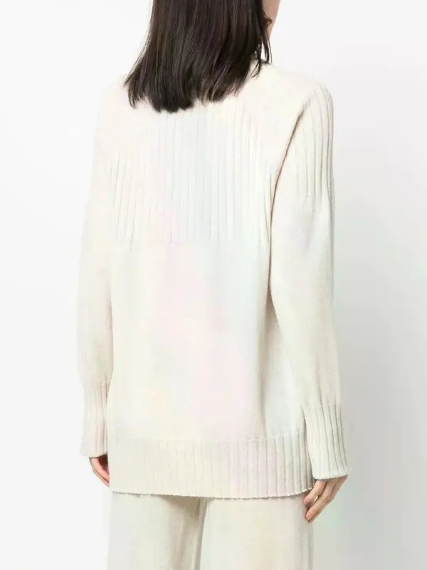 Malo Ribbed High-neck Cashmere Jumper