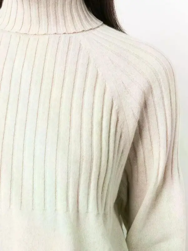 Malo Ribbed High-neck Cashmere Jumper