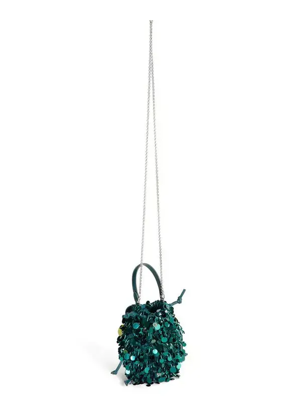 ANYA HINDMARCH Sequin Beetle Tote Bag - Green