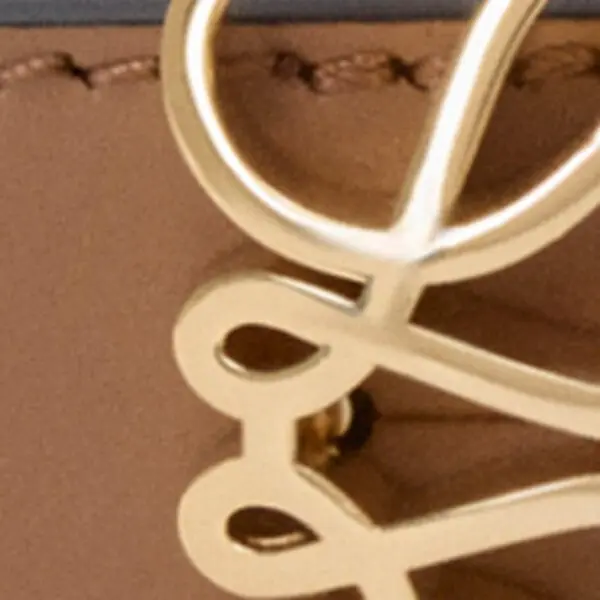 Loewe Leather Reversible Anagram Bombé Belt - Brown