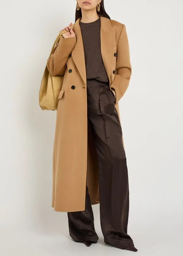 Victoria Beckham Double-breasted Wool And Cashmere-blend Coat