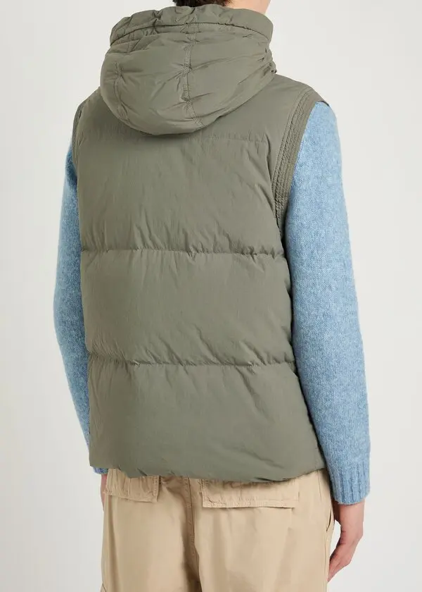 TEN C Padded Hooded Shell Gilet
