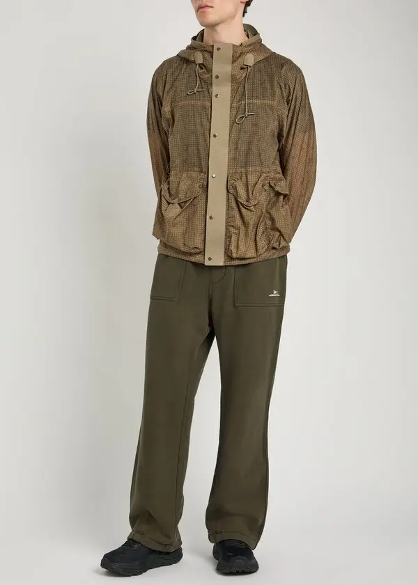 TEN C Checked Hooded Shell Jacket