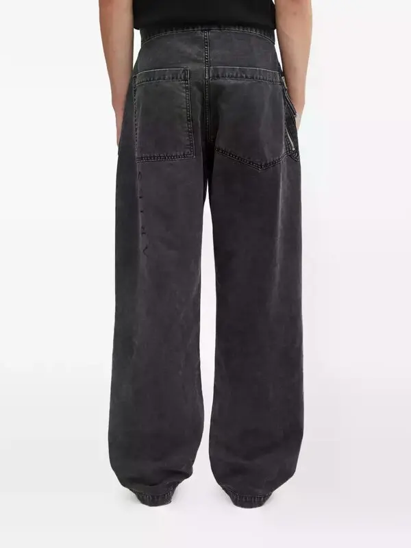 Aries Zip-fastening Wide-leg Jeans