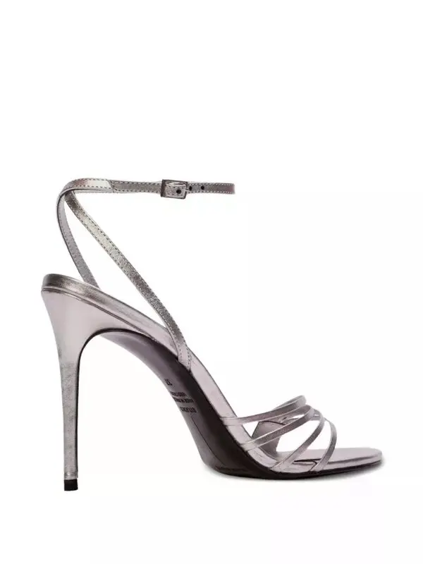 BLACK SUEDE STUDIO Ella Metallic Multi-strap Sandals