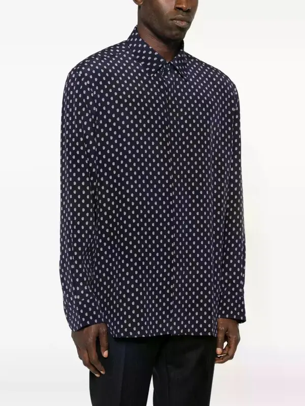 TOM FORD Paisley-pattern Shirt - Blue