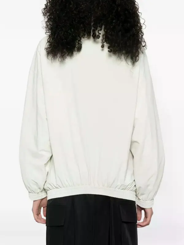 Balenciaga Logo Zip Jacket - Neutrals