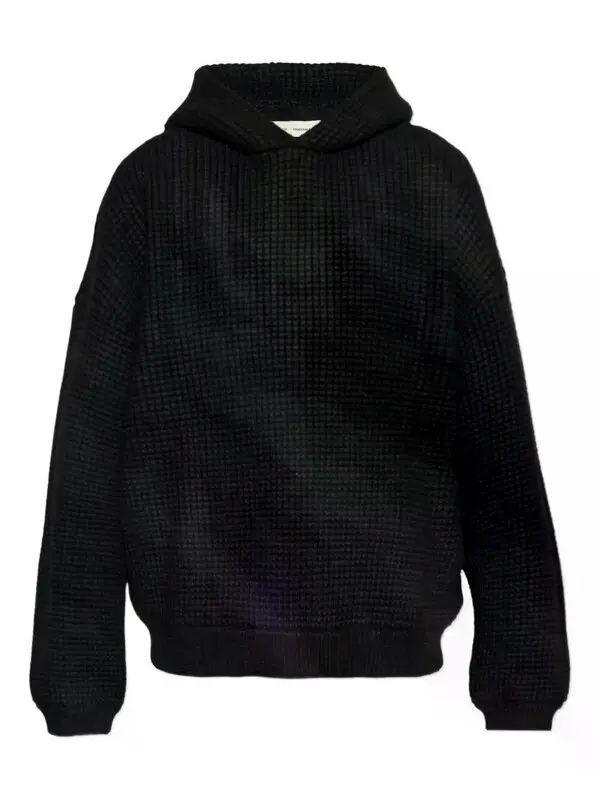 Fear Of God Hooded Waffle Knit Hoodie
