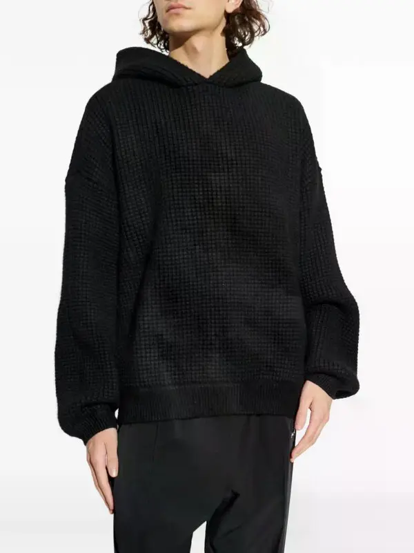 Fear Of God Hooded Waffle Knit Hoodie