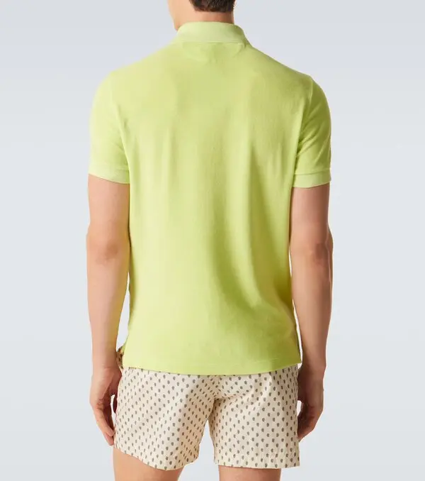 TOM FORD Cotton-blend Terry Polo Shirt - Green