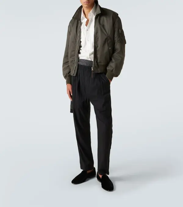TOM FORD Satin Bomber Jacket