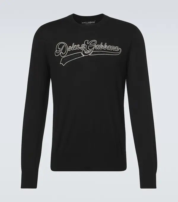 Dolce & Gabbana Virgin Wool Logo Sweater