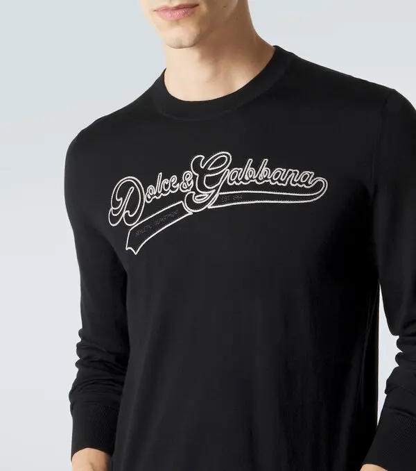 Dolce & Gabbana Virgin Wool Logo Sweater