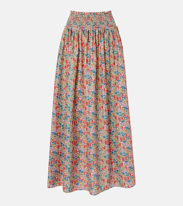 MONTCE Millie Floral Cotton Maxi Skirt - Multicoloured