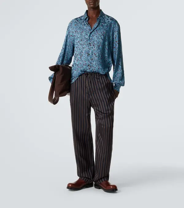 Dries Van Noten Mid-rise Straight Leg Trousers