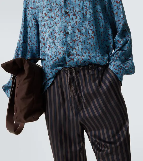 Dries Van Noten Mid-rise Straight Leg Trousers