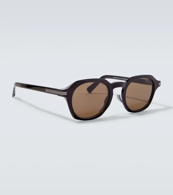 Zegna Round Frame Sunglasses