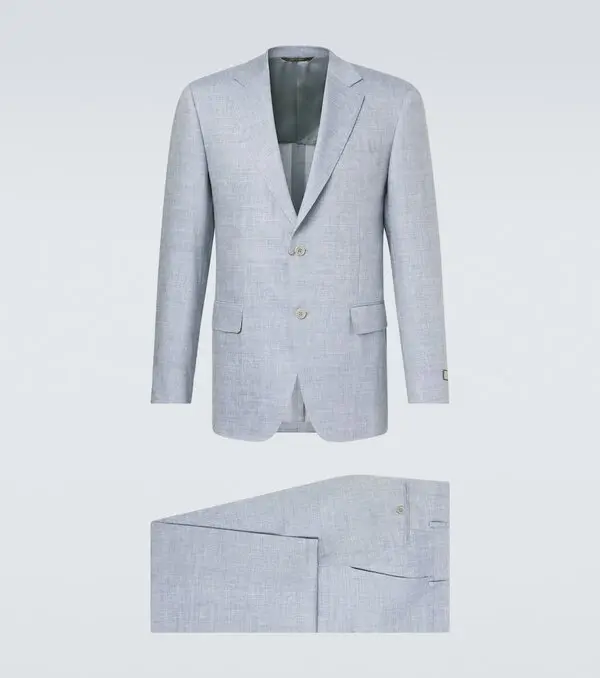 Canali Linen And Wool Suit