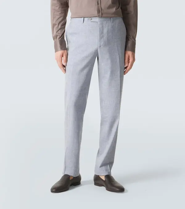 Canali Linen And Wool Suit