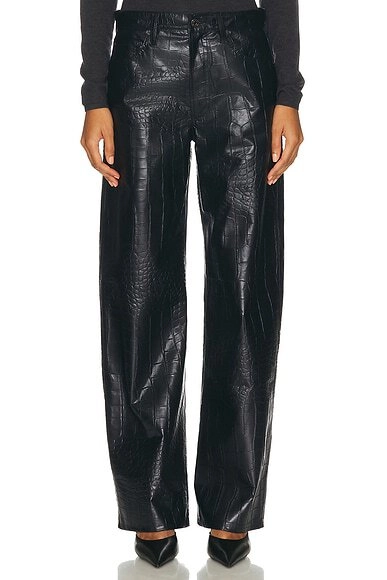 AGOLDE Arc Pant Embossed - Croc