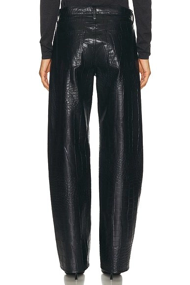 AGOLDE Arc Pant In Black Faux Leather