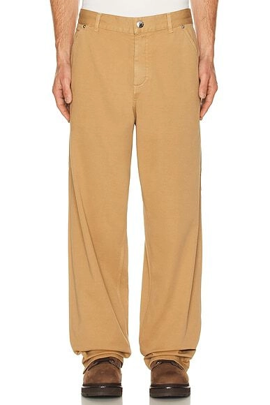 Moncler Garment Dyed Trousers - Camel