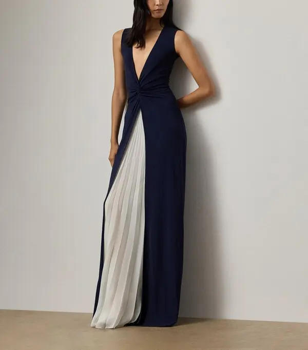 Ralph Lauren Pleated Maxi Dress