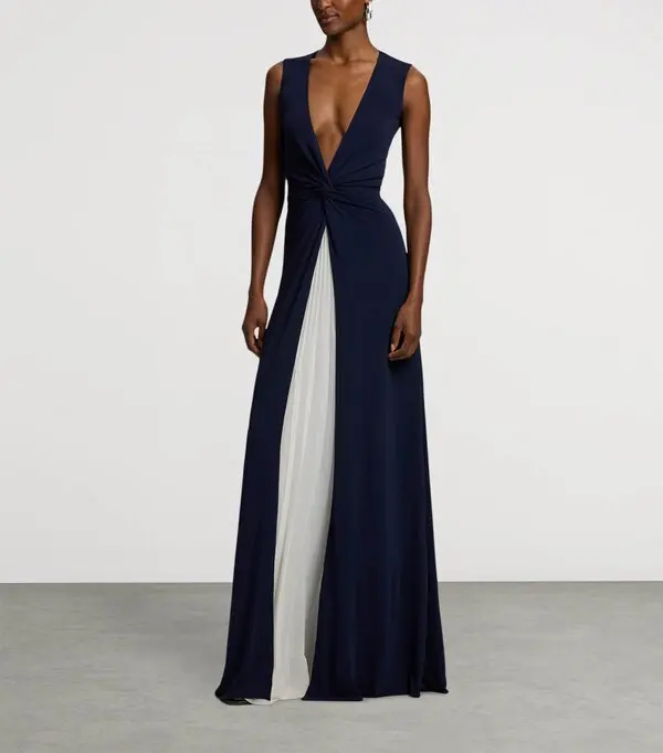 Ralph Lauren Pleated Maxi Dress