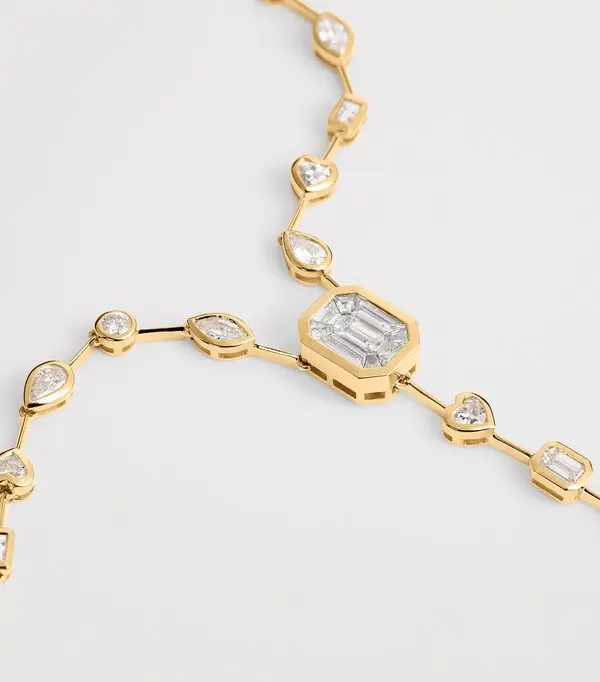 Shay 18k Yellow Diamond Lariat Necklace
